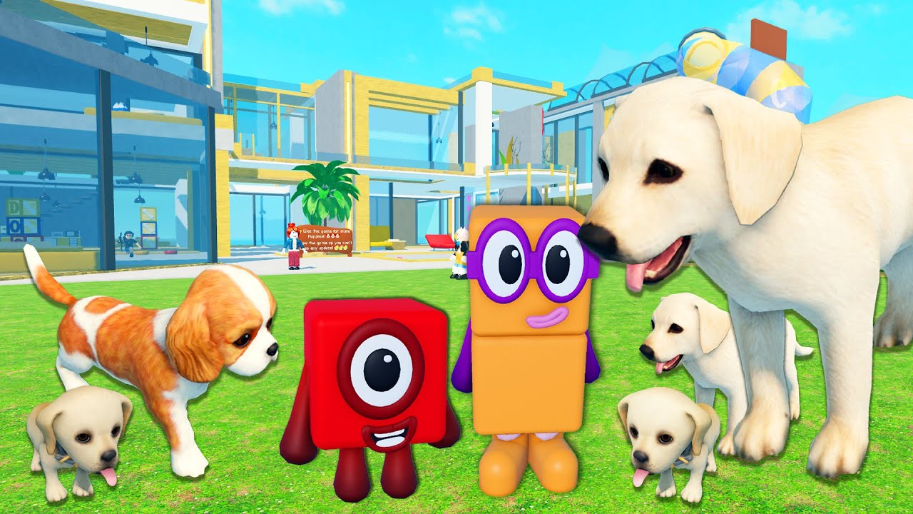 Numberblocks BECOME DOGS in Roblox - YouTube