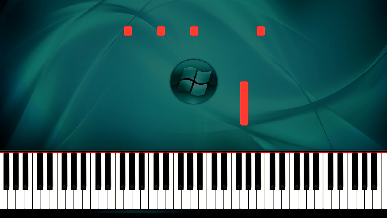 Windows OS Sounds Piano synthesia - YouTube