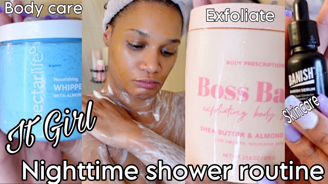 IT GIRL NIGHTTIME SHOWER ROUTINE| Skincare, Hygiene, Body - YouTube