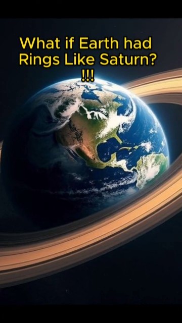 What If Earth had Rings like Saturn?!!! #space #universe # earth - YouTube