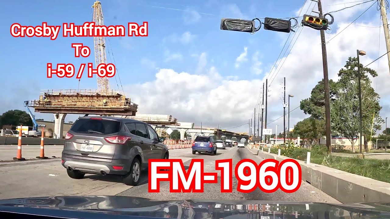 4K FM-1960 Houston Texas summer drive - YouTube