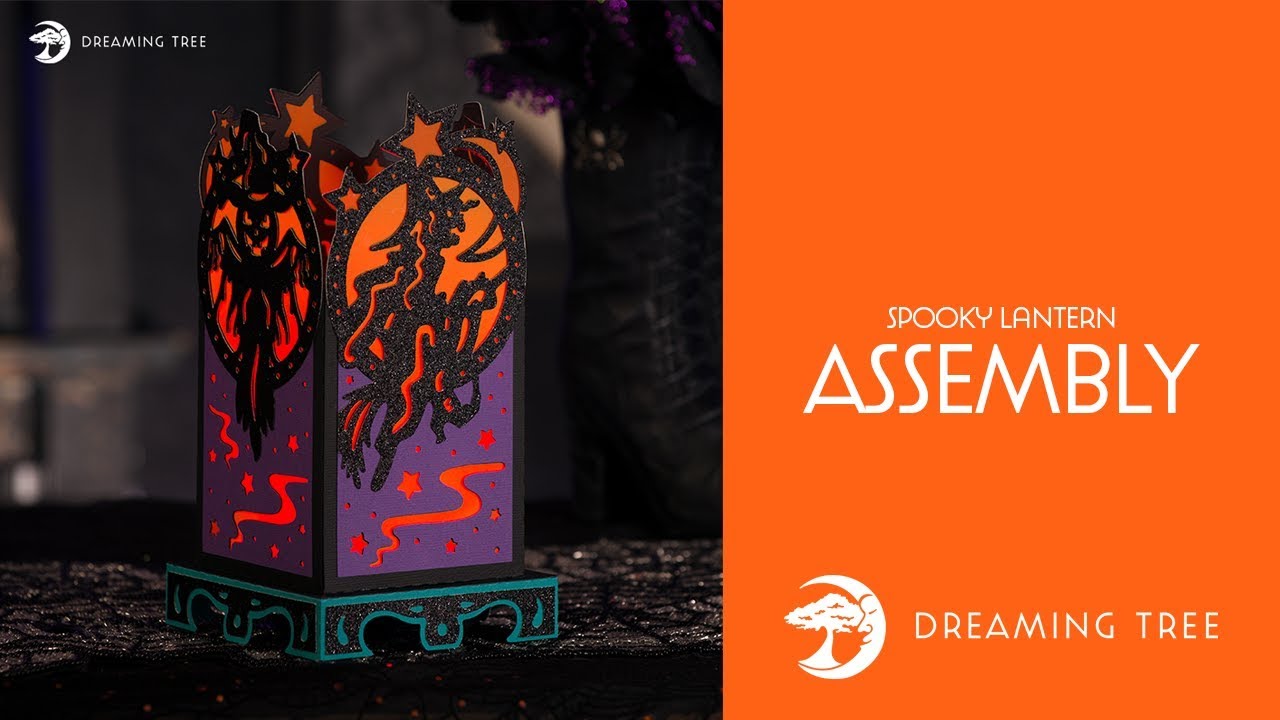 SVG File - Spooky Lantern - Assembly Tutorial (For Cricut, Silhouette ...