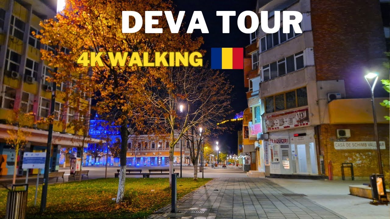 Walking Tour of Deva City center, Romania 4k - YouTube