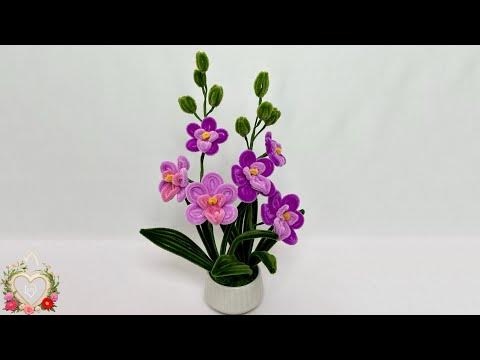 Tutorial DIY Flower - How to make mini Orchid pots is very easy and ...