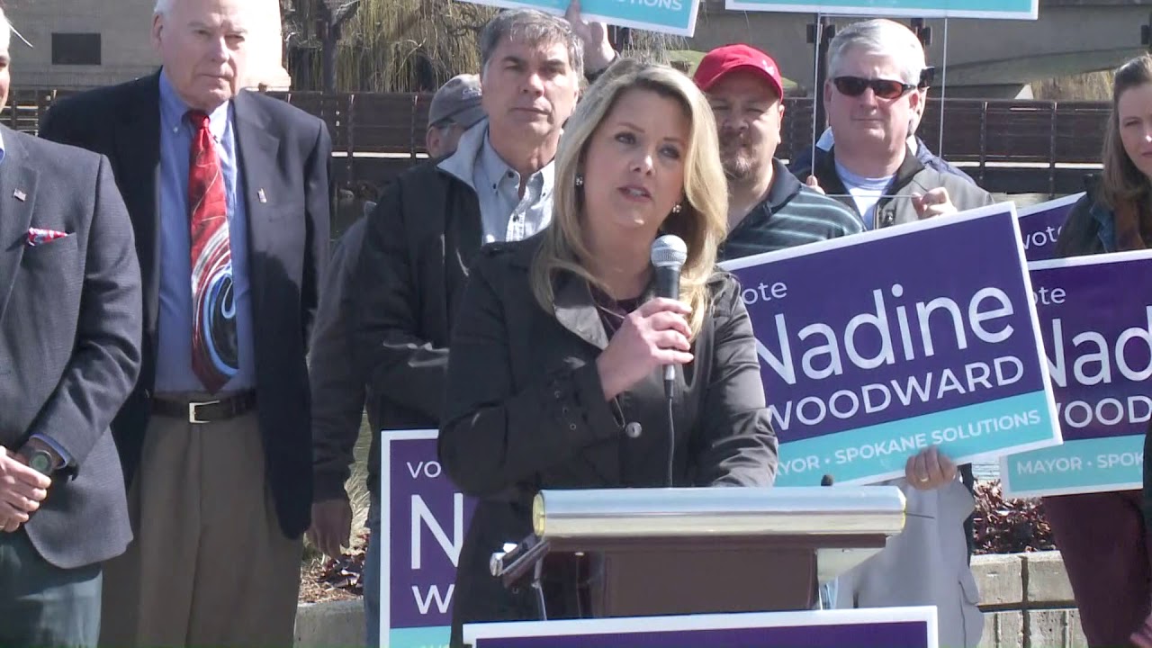 Nadine Woodward announces run for Spokane Mayor - YouTube