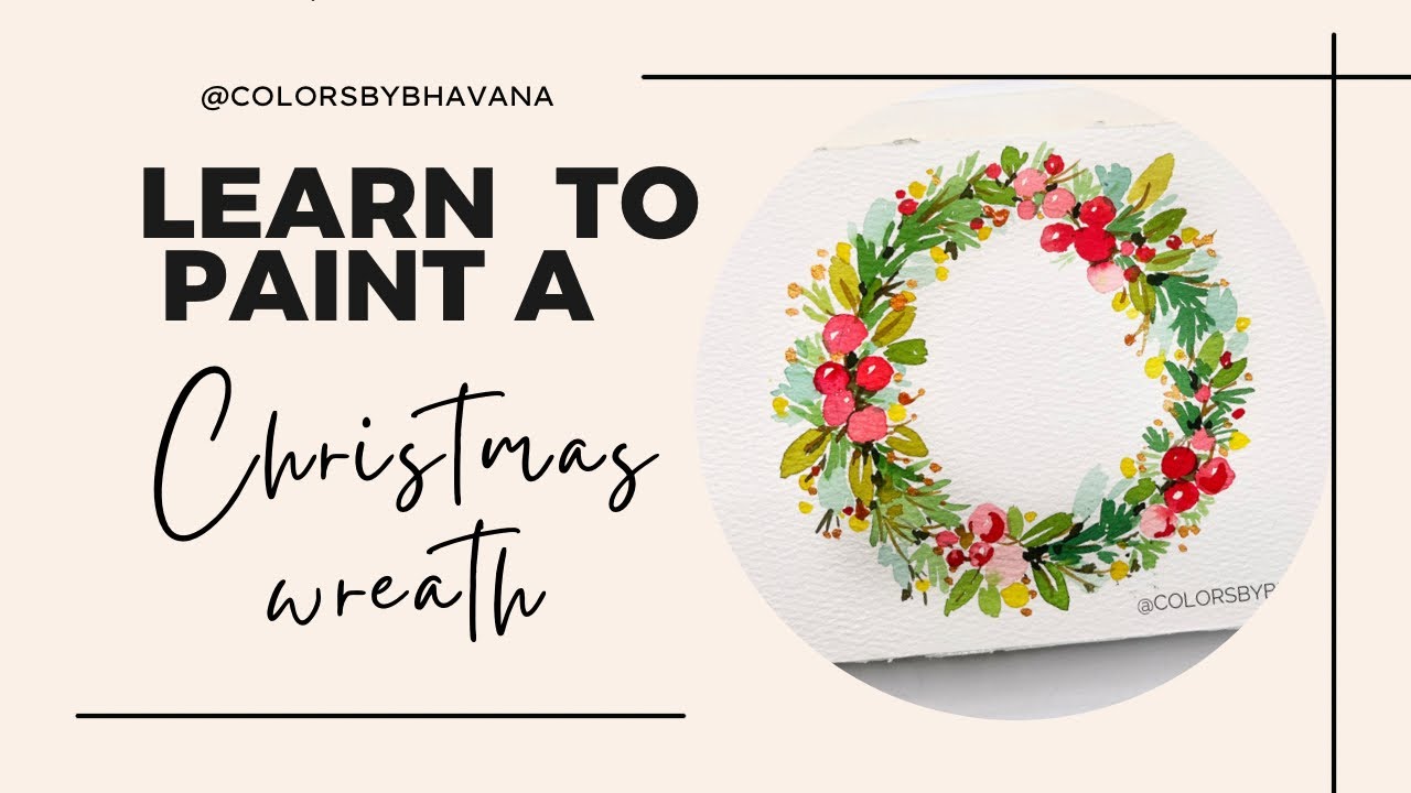 Easy Christmas wreath tutorial - YouTube