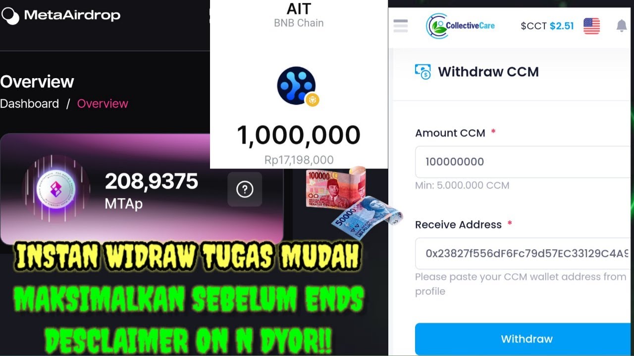 Rejeki THR Tutorial Lengkap Instan Widraw 10Juta CCM Jaringan DogeChain ...