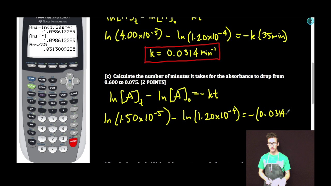 AP CHEM Unit 5 Free Response #2 - YouTube