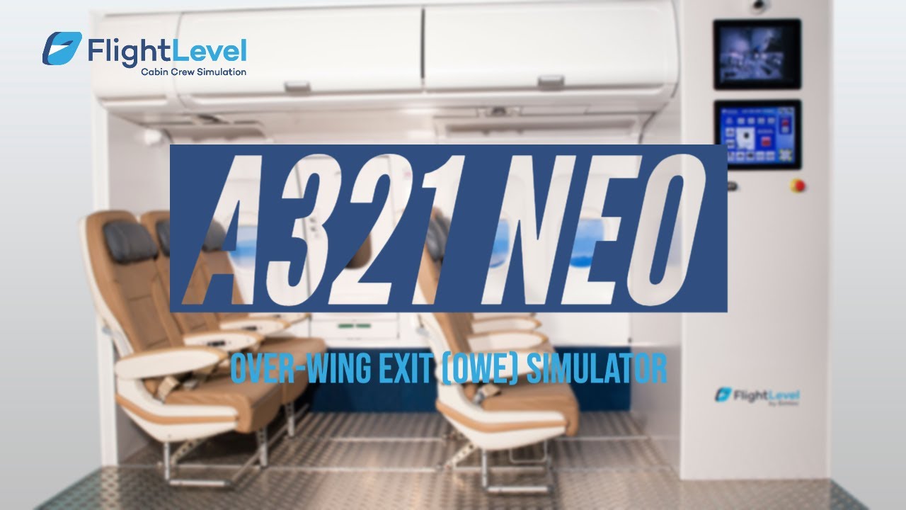 A321 NEO Over-Wing Exit (OWE) Door Trainer Simulator - YouTube