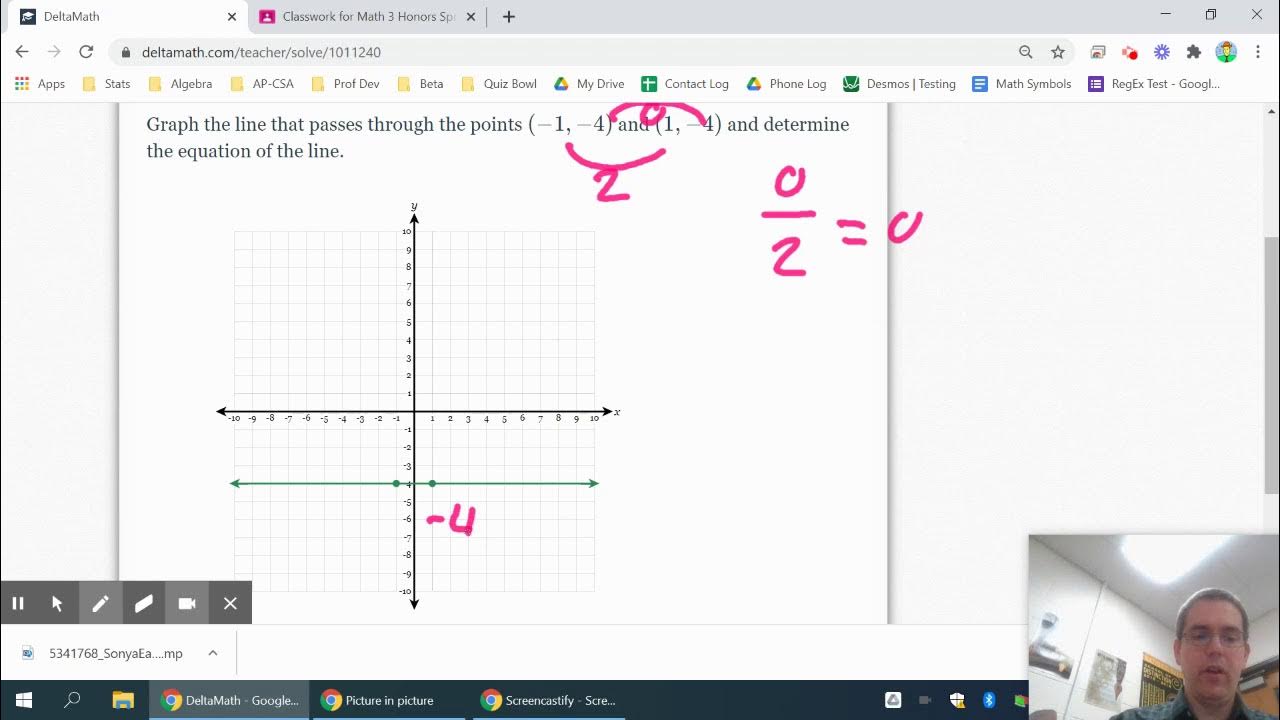 DeltaMath: Linear Equation from Points - YouTube