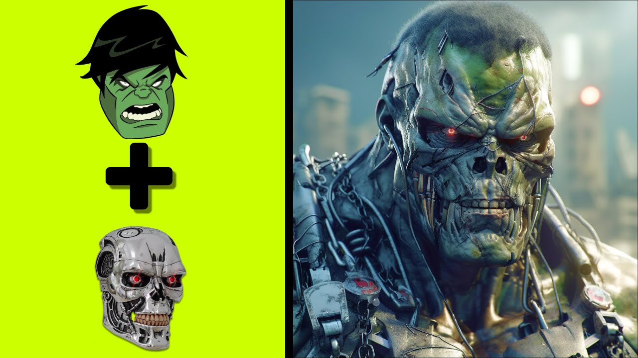 AVENGERS but TERMINATOR 🔥 MIX MARVEL/DC Characters - YouTube