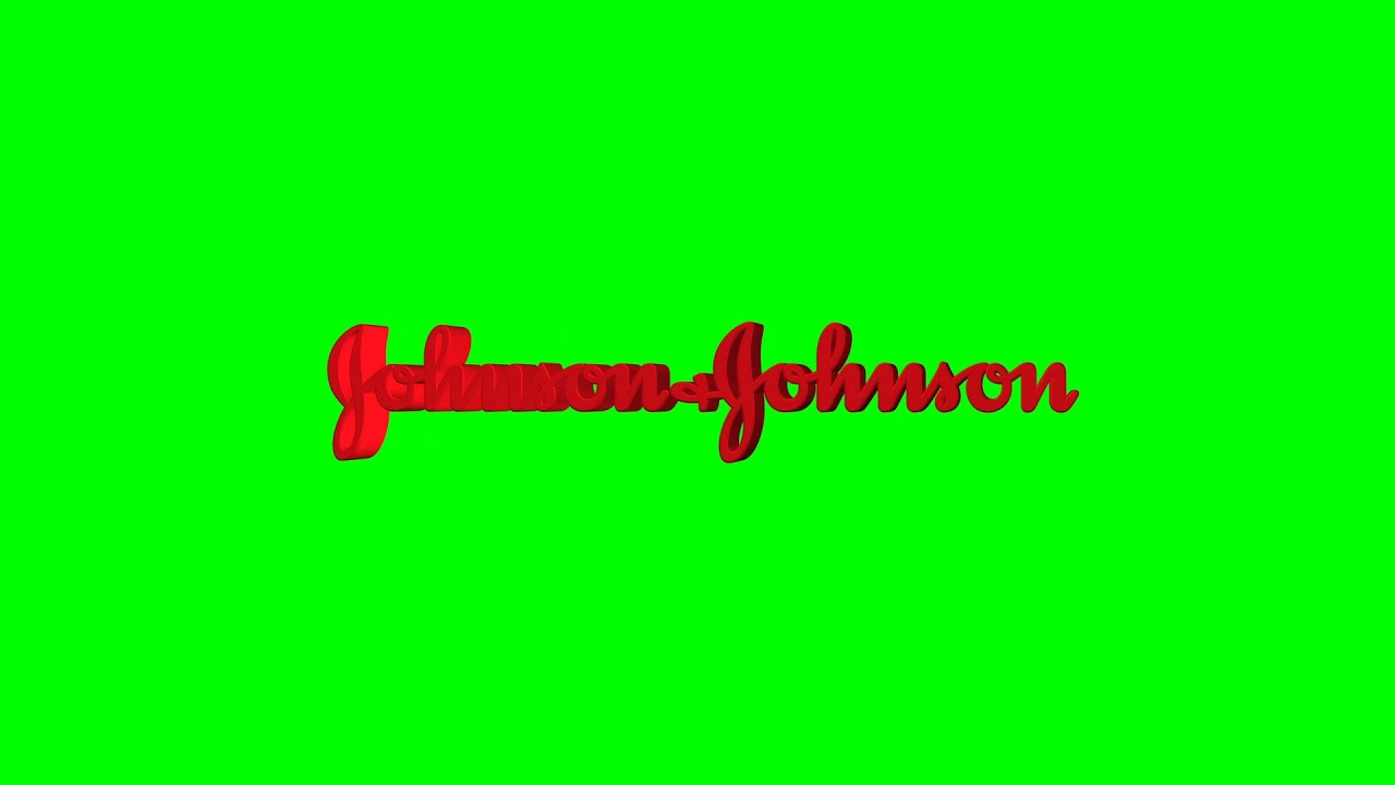Johnson and Johnson Logo Icon Revolving 3D Animation Loop on Green ...