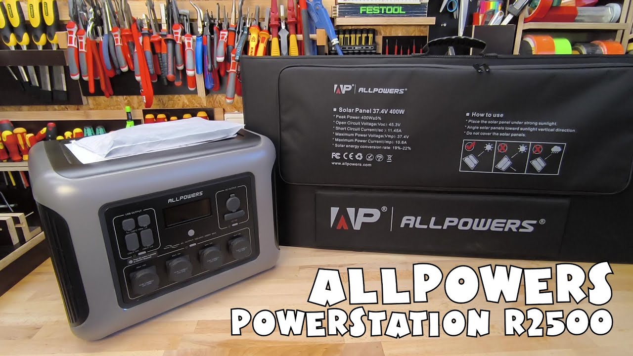 ALLPOWERS R2500 tragbare Powerstation 2016Wh - YouTube