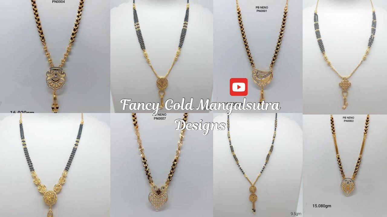 Fancy Gold Mangalsutra designs | lightweight gold Mangalsutra designs ...