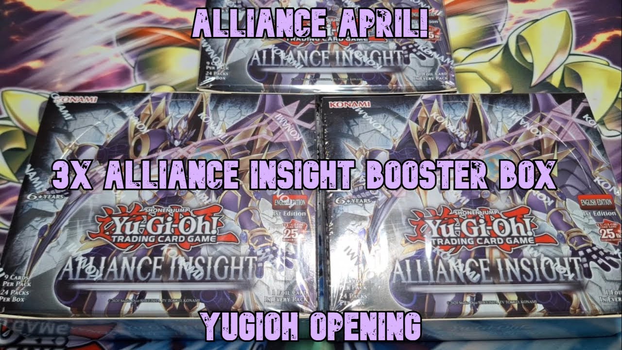 Alliance April! - 3x Yu-Gi-Oh! Alliance Insight Booster Box Pack ...