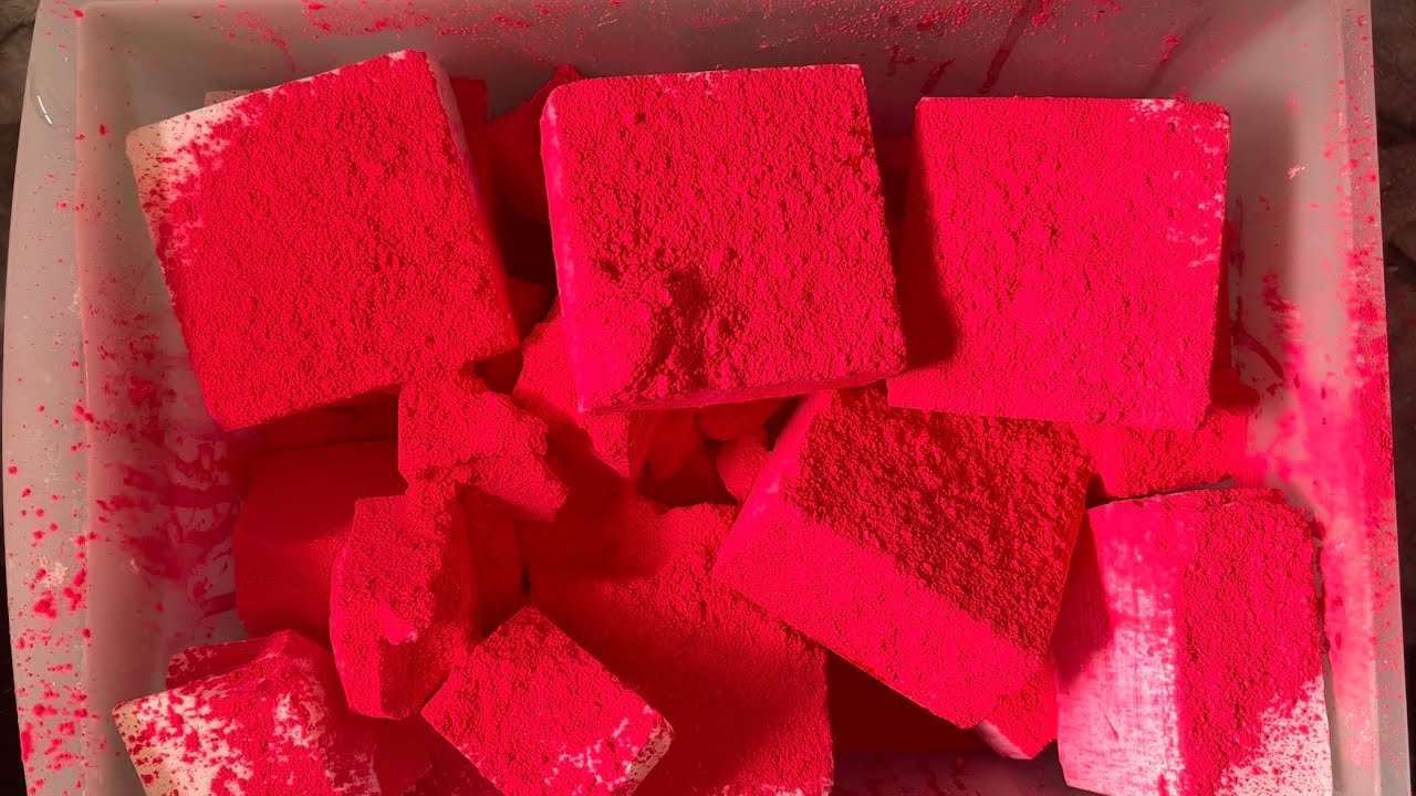 2 boxes of fresh blocks with neon pink powder for #freshblockfriday ...