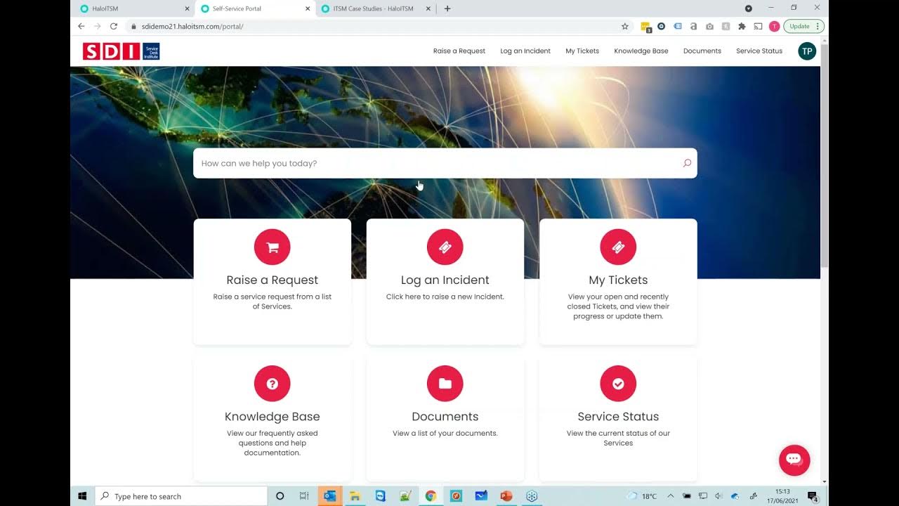 The Self-Service Portal designed for your users with HaloITSM - YouTube