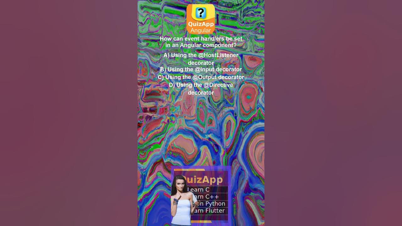 Angular How can event handlers be set in an Angular component - YouTube