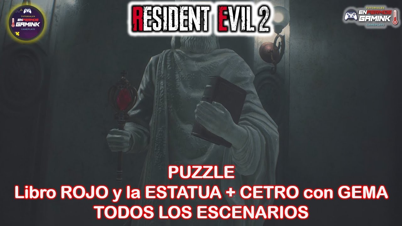 15. PUZZLE del Libro ROJO y la ESTATUA + CETRO con GEMA / TODOS LOS ...