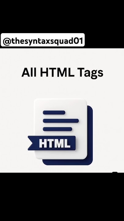 All HTML Tags for Beginners to Advances..... - YouTube
