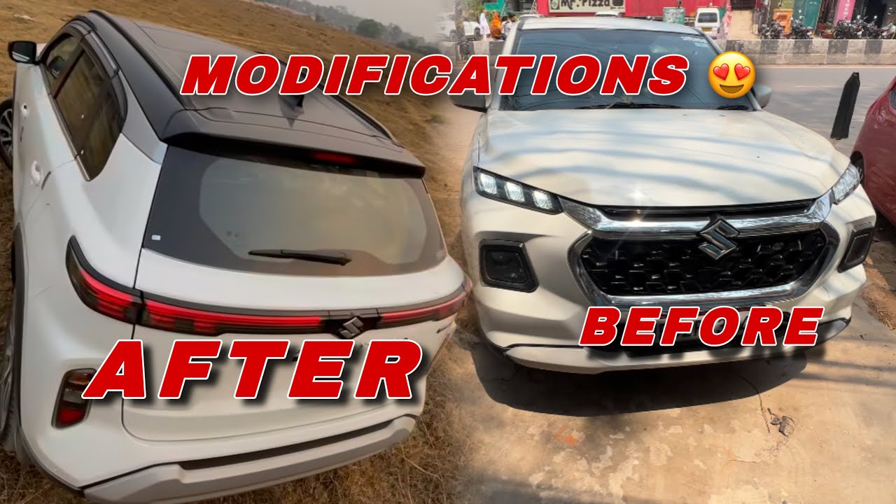 Grand vitara modification 😍 * before after modifications look - YouTube