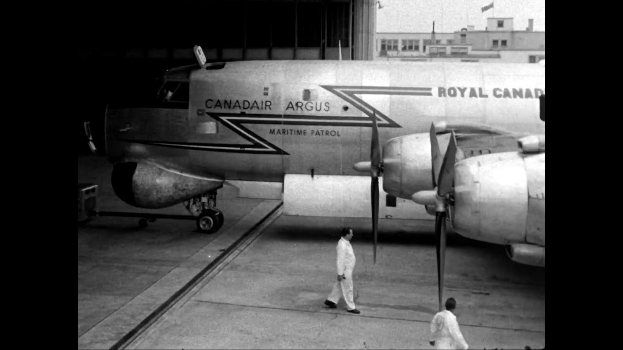 RCAF Canadair CP 107 CL-28 Argus Rollout and First Flight - YouTube