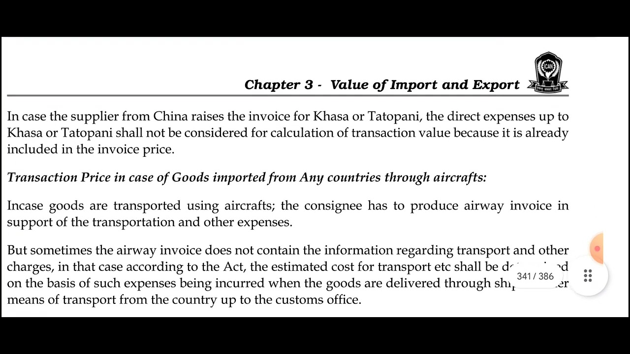 Nepal Custom Act 2069- Chapter 3 - YouTube