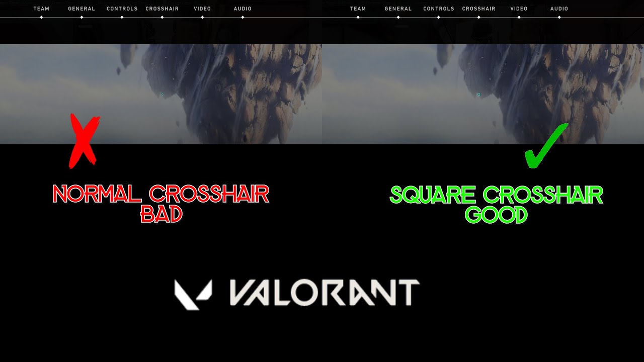 How To Make Square Crosshair In Valorant or Tic tac toe Crosshair 2020 how-to-make-square-crosshair-in-valorant-or-tic-tac-toe-crosshair-2020
