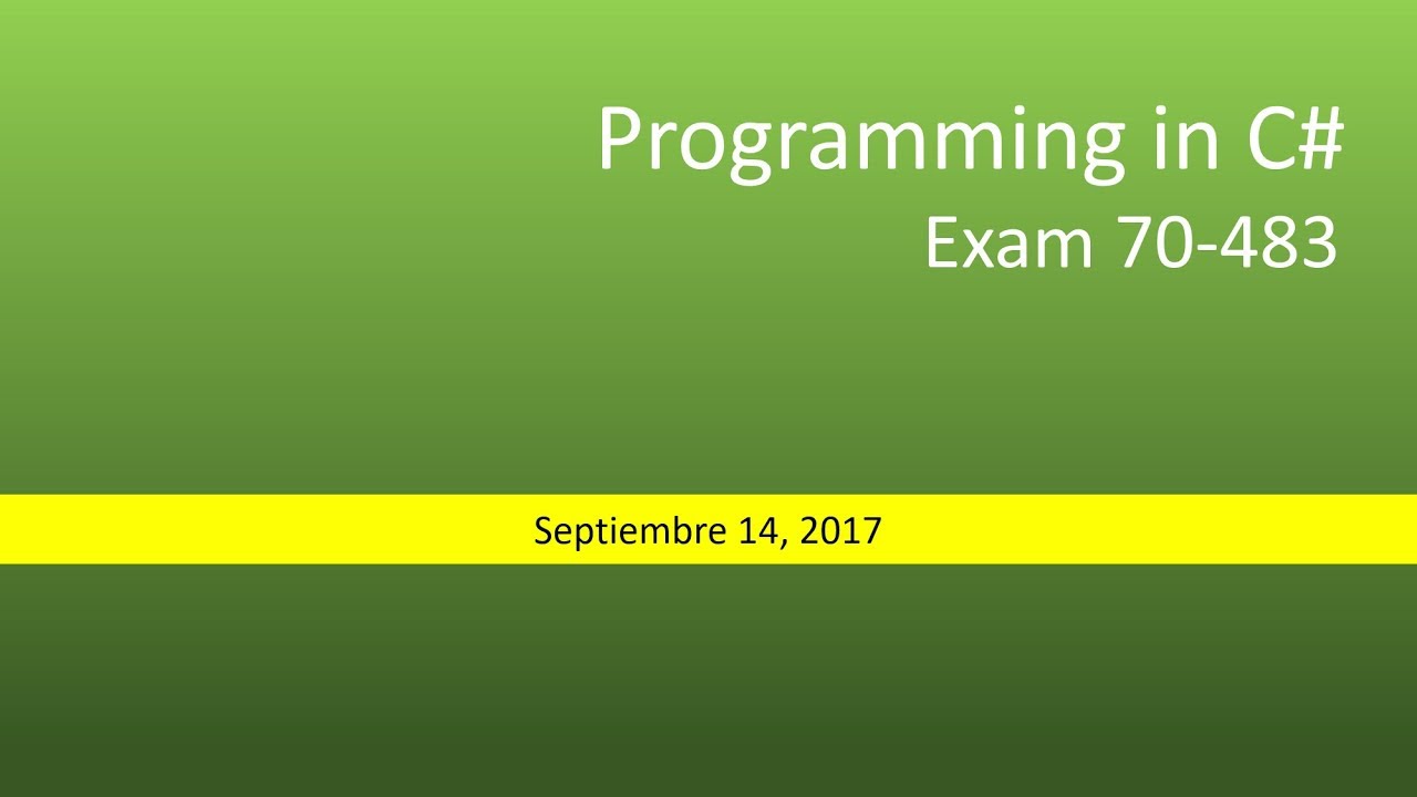 Programming in C# - Tasks - YouTube