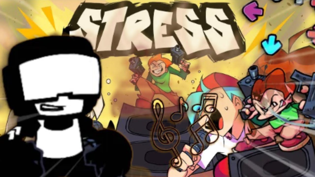 FNF animation - stress, but JomJom412 heavily edited the audio. - YouTube