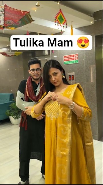 "Tulika mam looking beautiful in dipawali celebration" #dipawali # ...