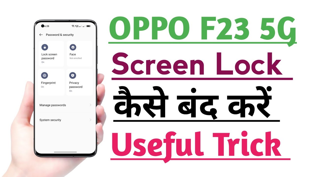 OPPO F23 5G How To Off Screen Lock Screen Lock Kaise Band Kare Useful oppo-f23-5g-how-to-off-screen-lock-screen-lock-kaise-band-kare-useful
