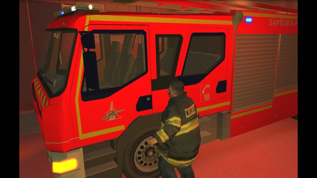 GTA IV Mods French : FOURGON Sapeurs-Pompiers de Paris - Firetruck [ELS ...