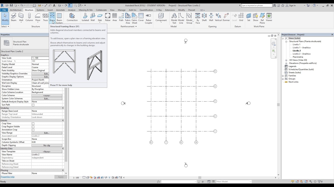 Revit Structure estratto prima lezione - YouTube