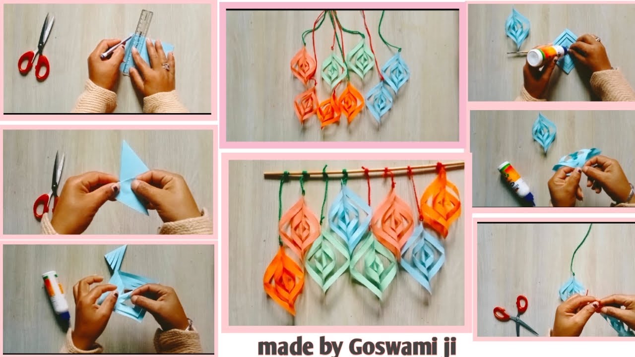 Amazing Wall Hanging || Paper Craft || Handmade Paper Wall Hanging ...