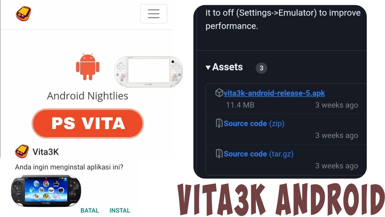 Emulator PS Vita di Android | Cara Vita3k Github - YouTube