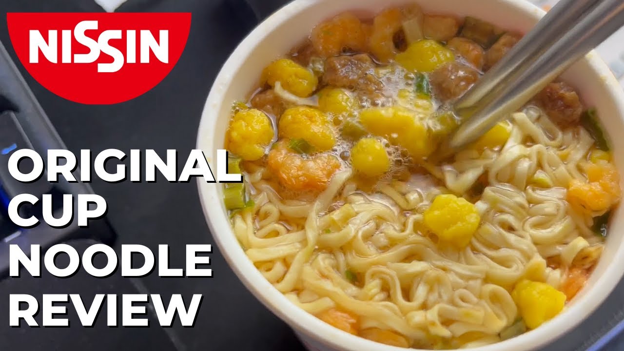 Nissin Original Cup Noodle Review! - YouTube