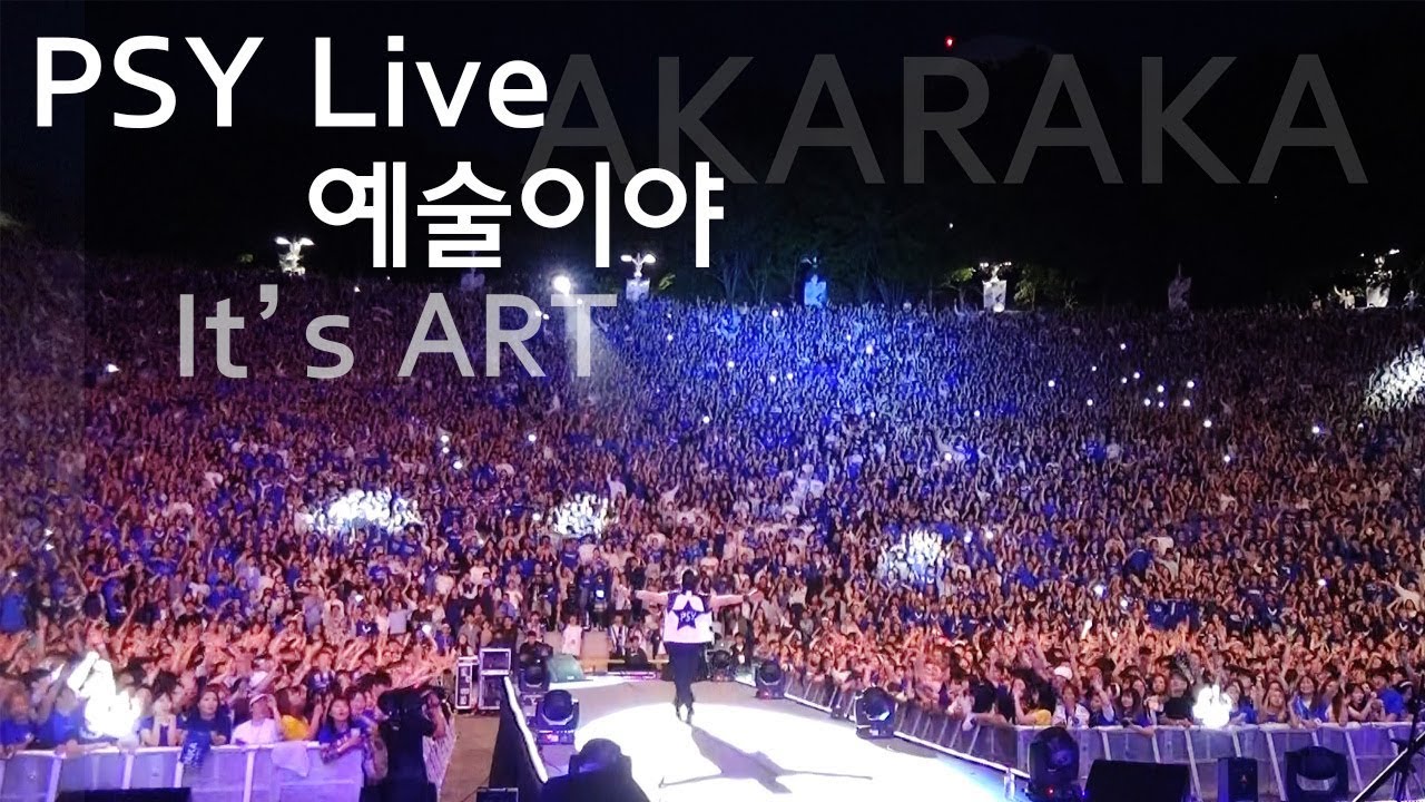 'PSY Live 싸이 연세대 '예술이야' 떼창 'It's Art' @ AKARAKA 연세대 아카라카 - YouTube