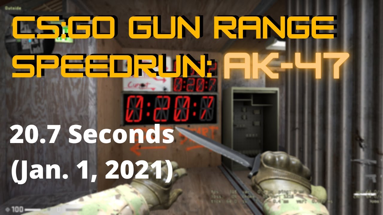 CS:GO Gun Range In 20.7 Seconds - YouTube