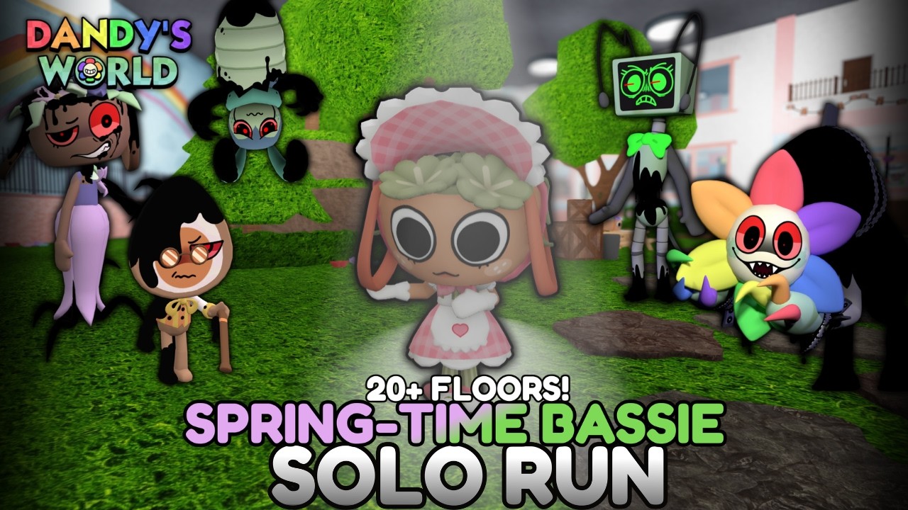 SPRING-TIME BASSIE SOLO RUN (20+ FLOORS!) | DANDY'S WORLD - YouTube