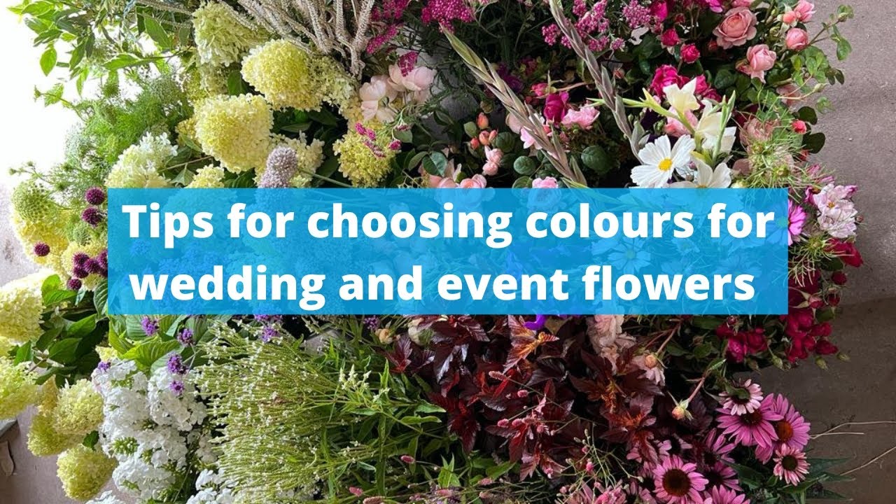 Clever colour tips with wedding flowers - YouTube
