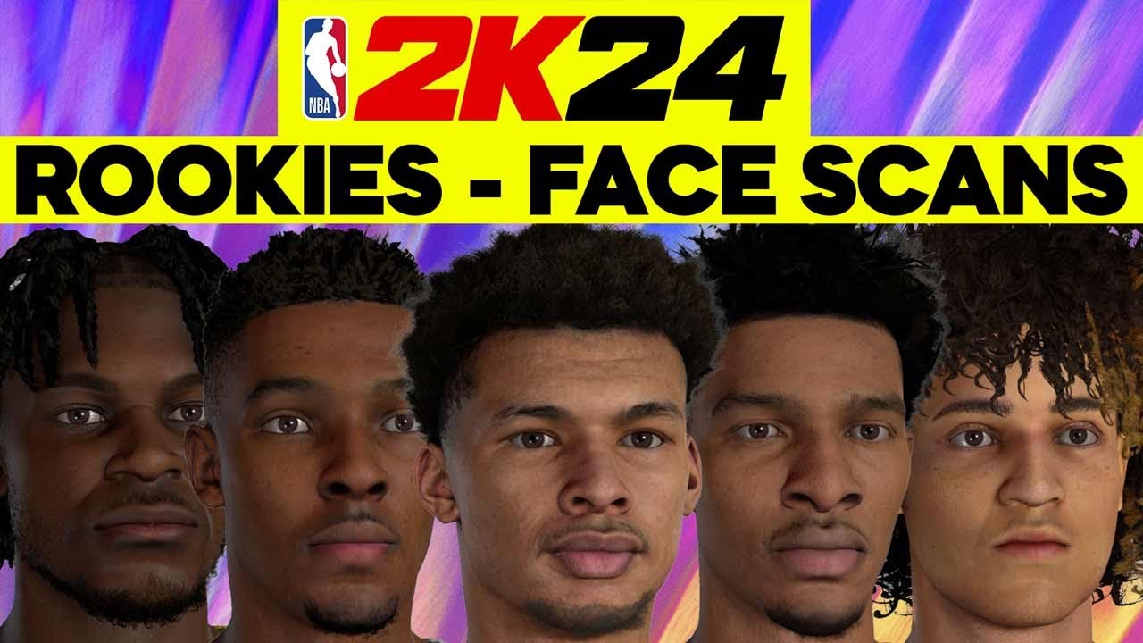 NBA 2K24 ALL NEW FACE SCANS | ROOKIES - YouTube