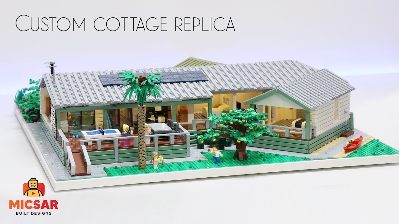 LEGO Cottage Replica Model - Custom Designed & Built - YouTube