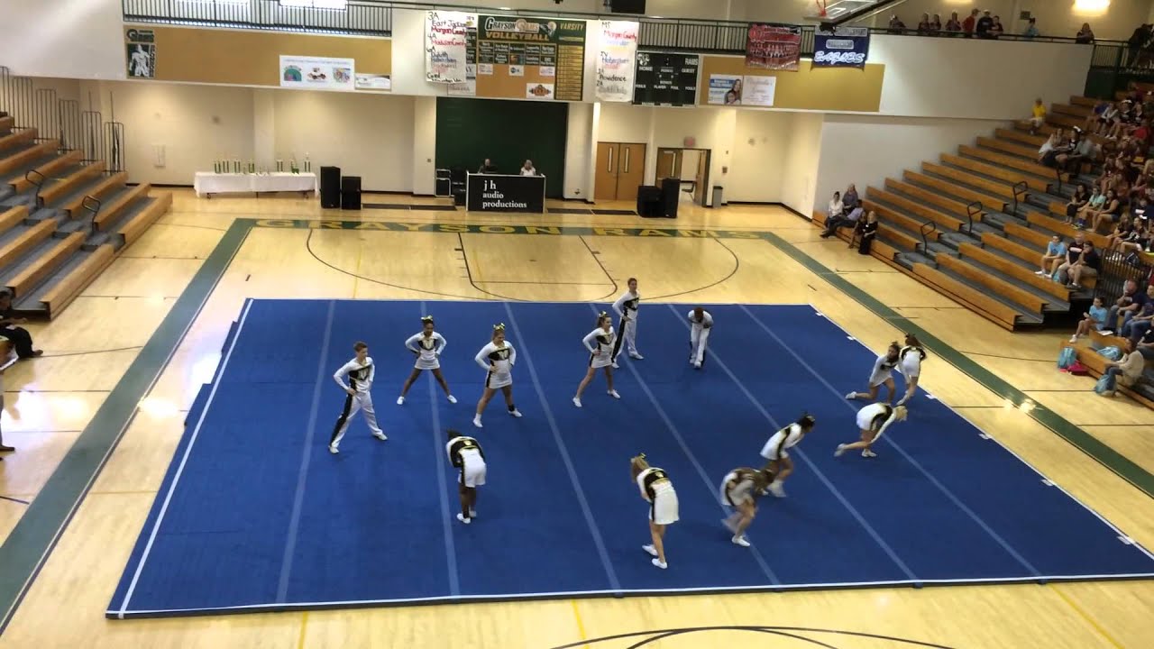 Mountain View High school competition cheer at Grayson - YouTube