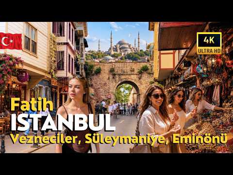 🇹🇷 Istanbul Turkey 2026 4K Walking Tour | Vezneciler to Süleymaniye & Eminönü Bazaar