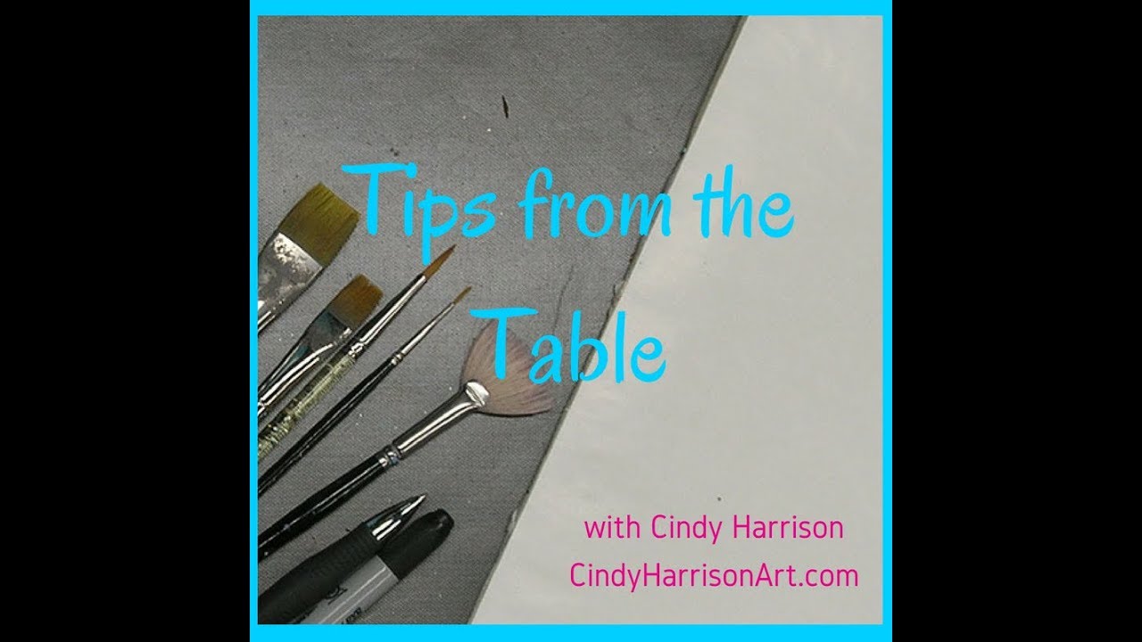 Painting Linework with Acrylics - Tips from the Table - YouTube
