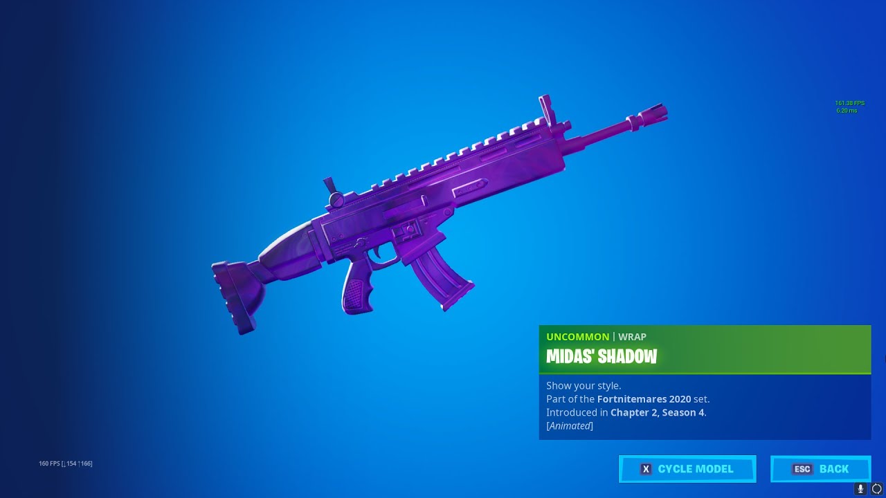 fortnite midas shadow wrap review - YouTube