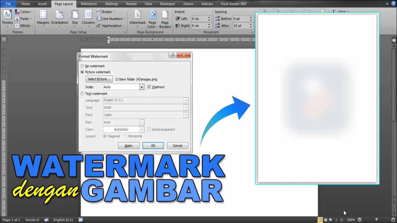 Tak Hanya Watermark Teks, Bisa Juga Pakai Gambar atau Logo - YouTube