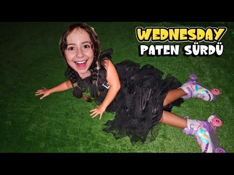 ESMA WEDNESDAY ADDAMS OLDU PATEN SÜRDÜ ÇOK FENA DÜŞTÜ ! ماما جابت بيبي - جنى مقداد | طيور الجن
