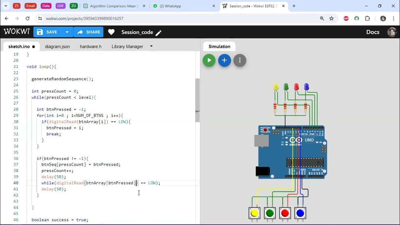 Memory Sequence Game: Part 2 - Refine code for modularity - YouTube